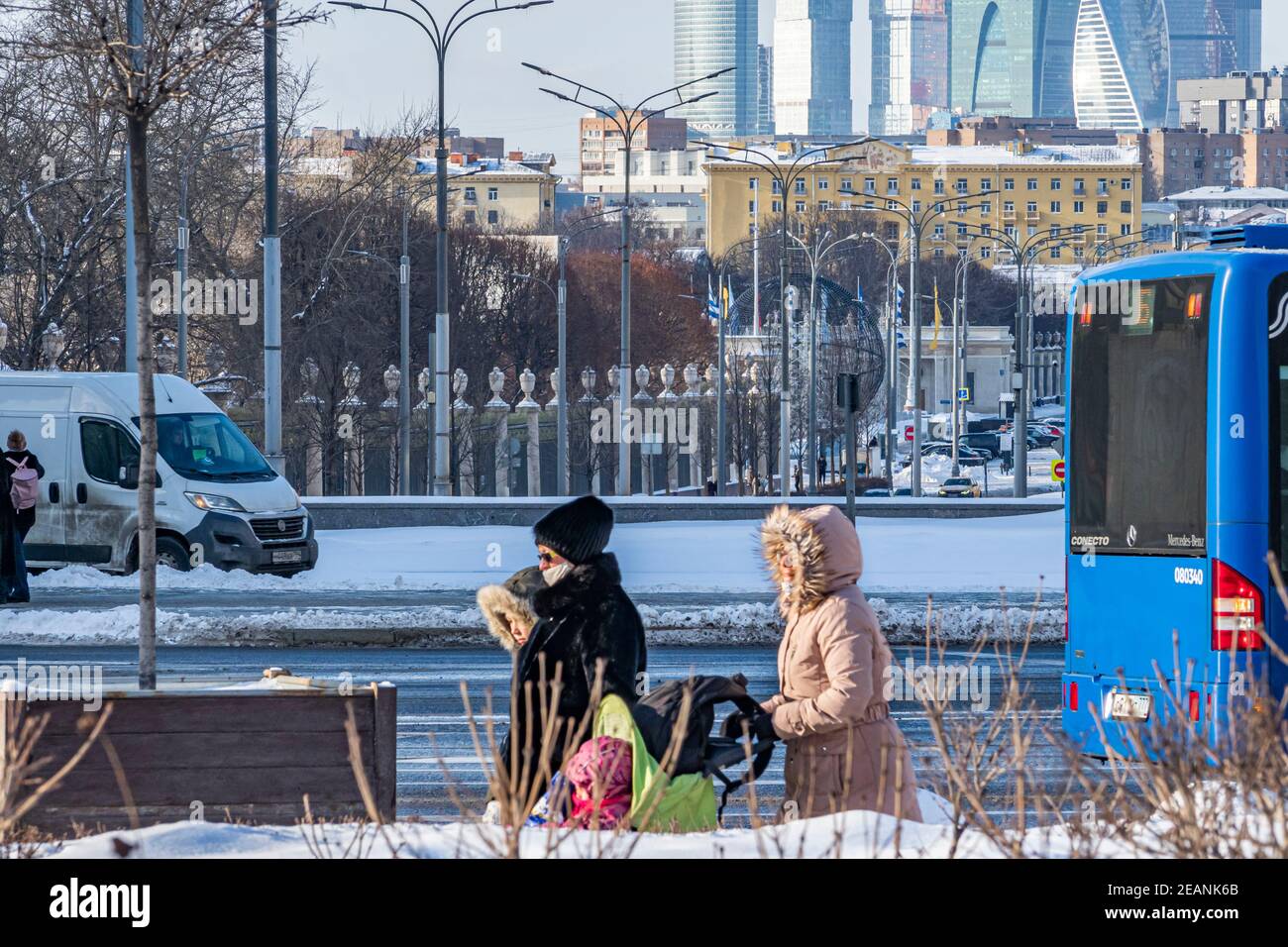 Russia, Moscow. People walk in a street Stock Photo - Alamy