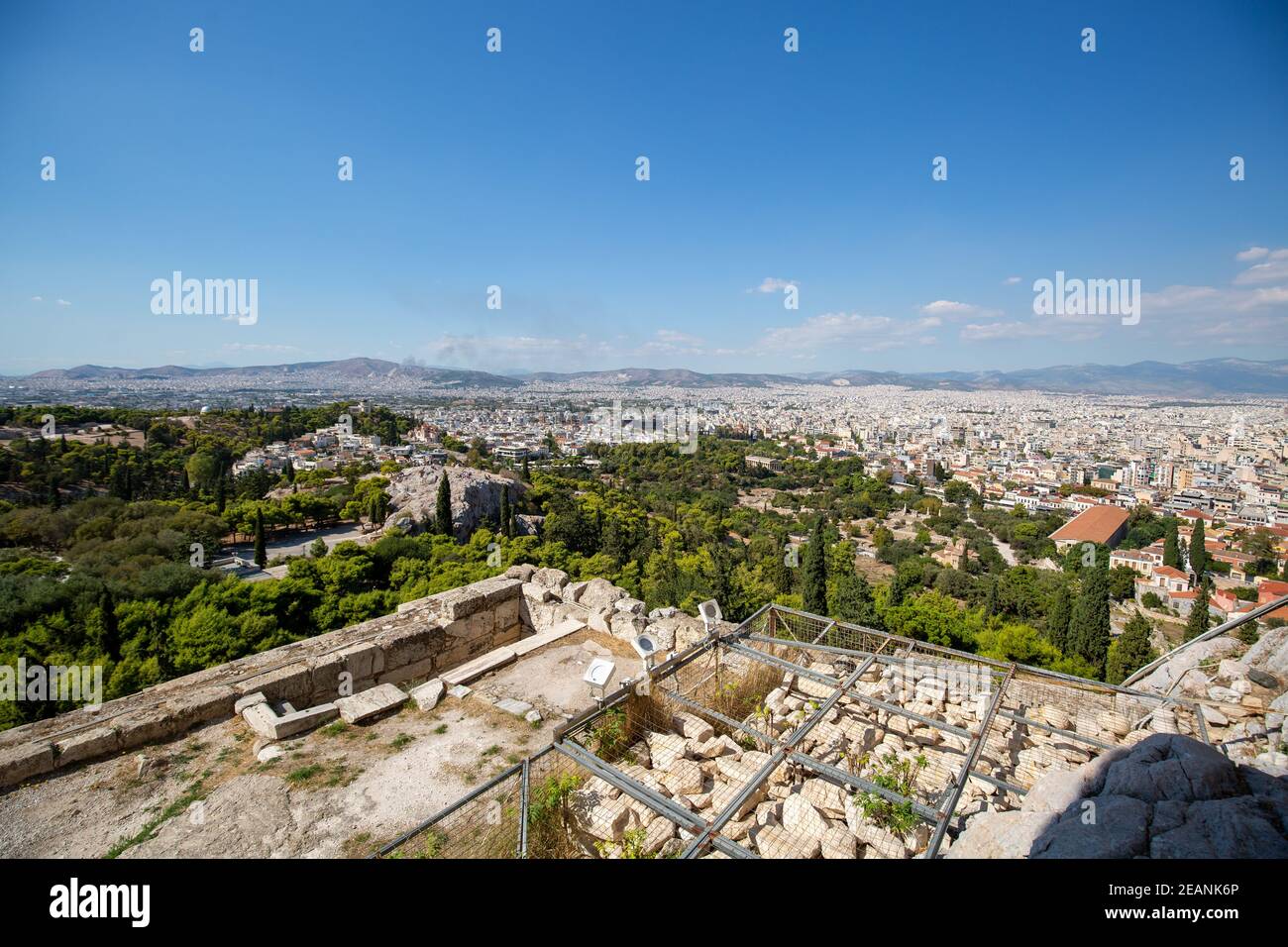 Aerial view of buildings in Athens, Greece Stock Photo - Alamy