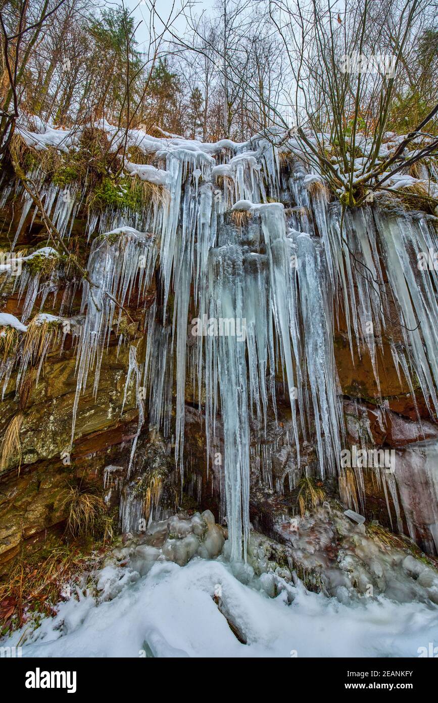 formations of icicle on the mountain in winter Stock Photo - Alamy