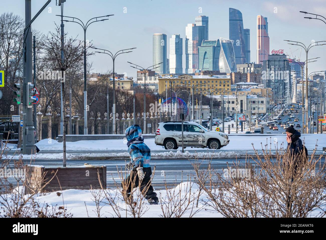 Russia, Moscow. People walk in a street Stock Photo - Alamy
