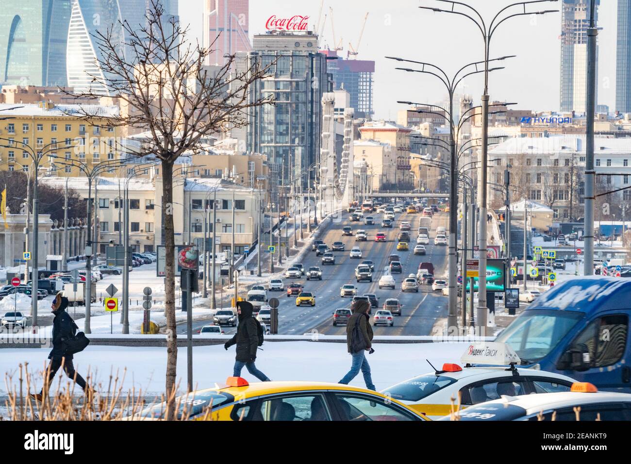 Russia, Moscow. People walk in a street Stock Photo - Alamy