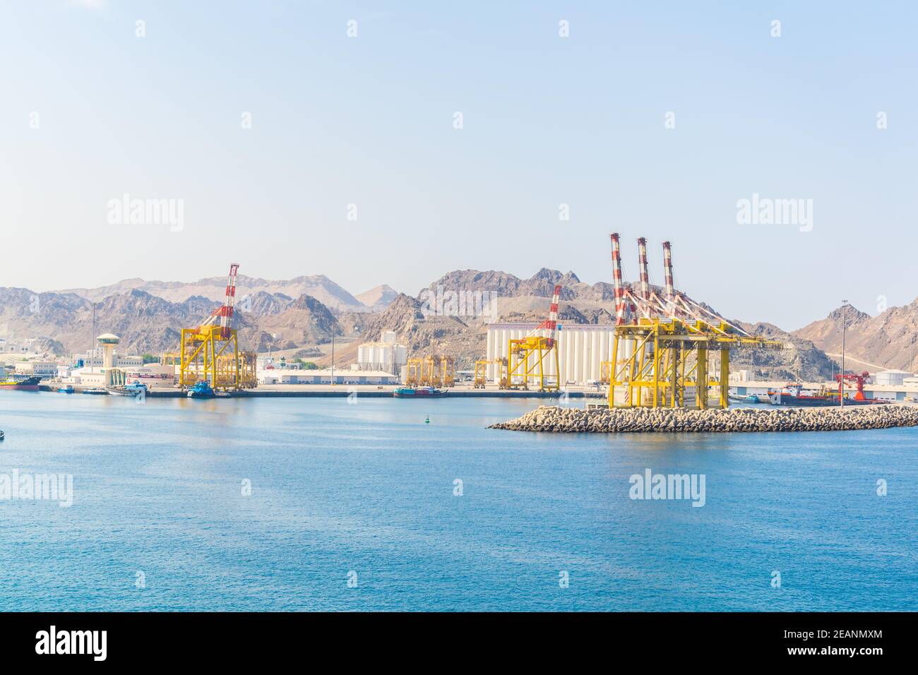 View of the Muttrah district in Muscat, Oman Stock Photo - Alamy
