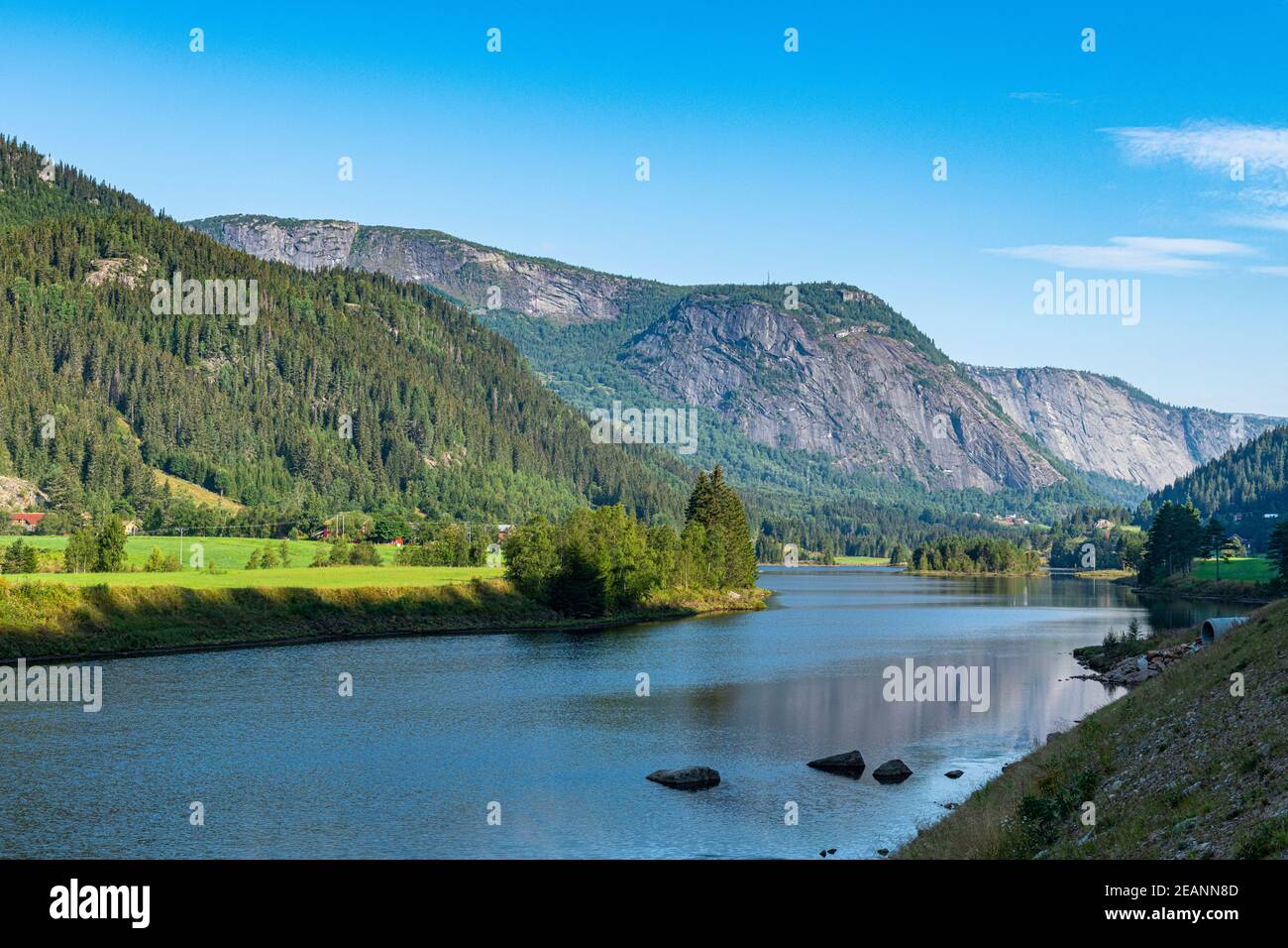 Lake in Setesdalen, Norway, Scandinavia, Europe Stock Photo - Alamy