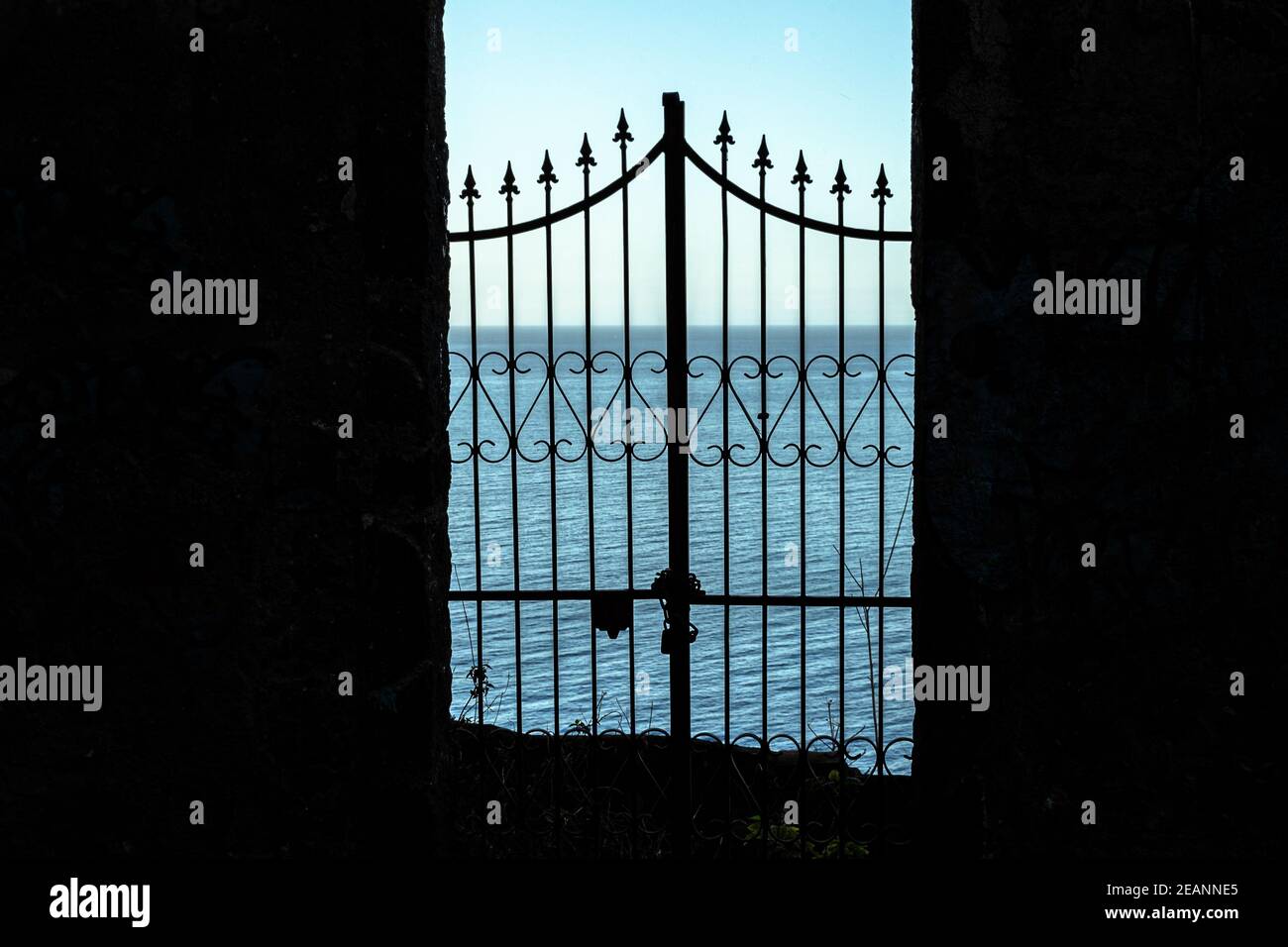 Typical wrought iron gate Stock Photo - Alamy