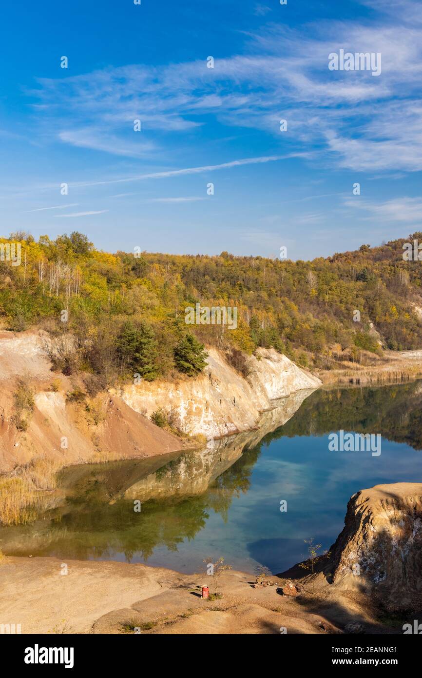 Gold mine near village of Rudabanya in Northern Hungary with a site of ...
