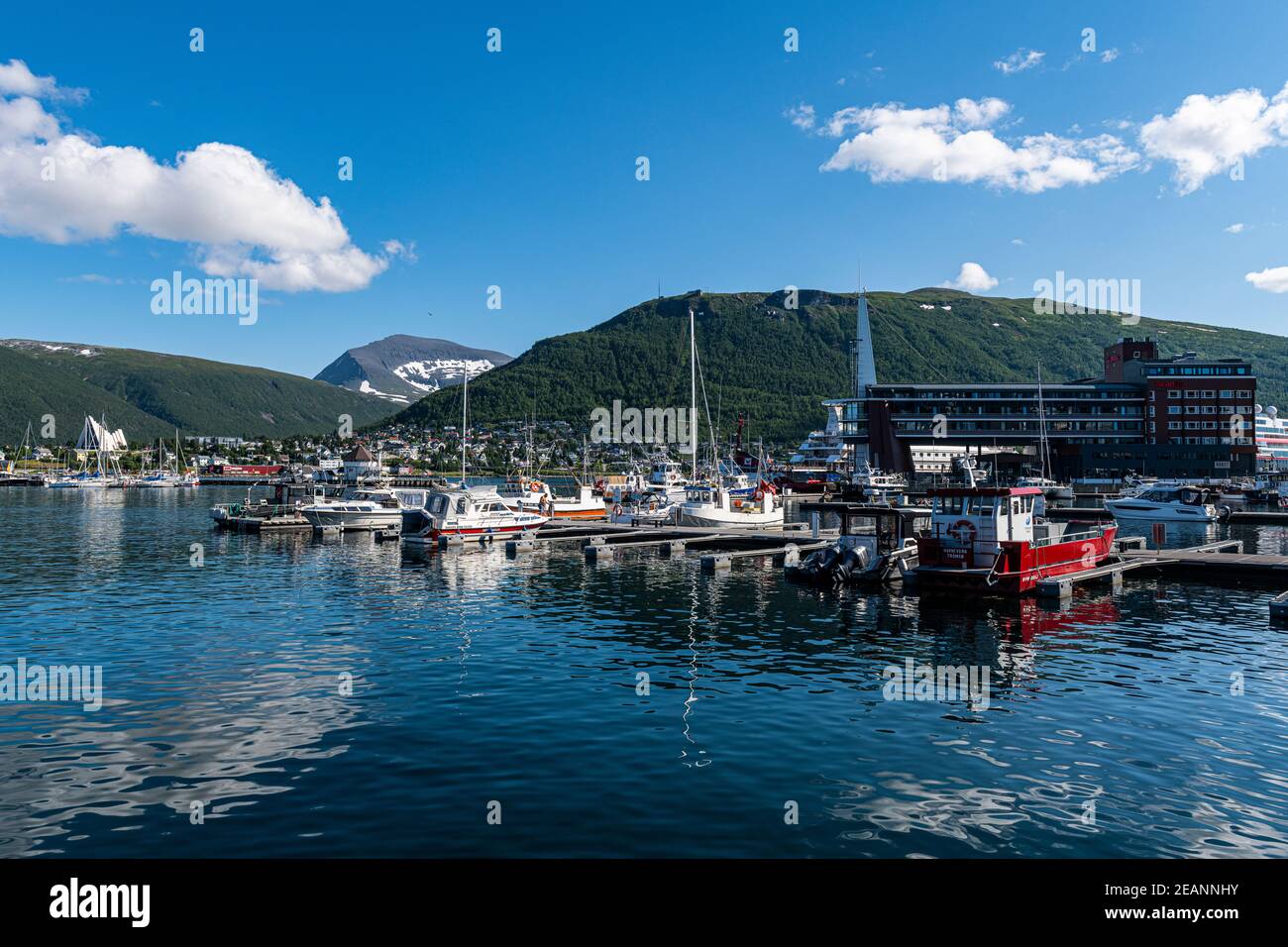 Harbour of Tromso, Norway, Scandinavia, Europe Stock Photo - Alamy