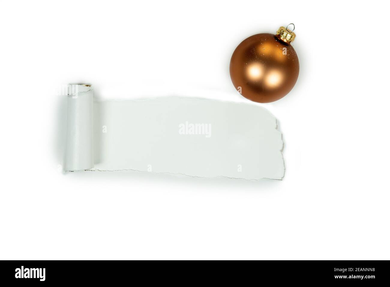 White bauble gold top Cut Out Stock Images & Pictures - Alamy