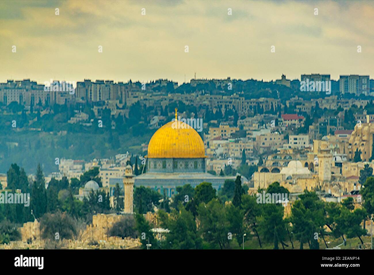 Old City Of Jerusalem Aerial High Resolution Stock Photography and ...