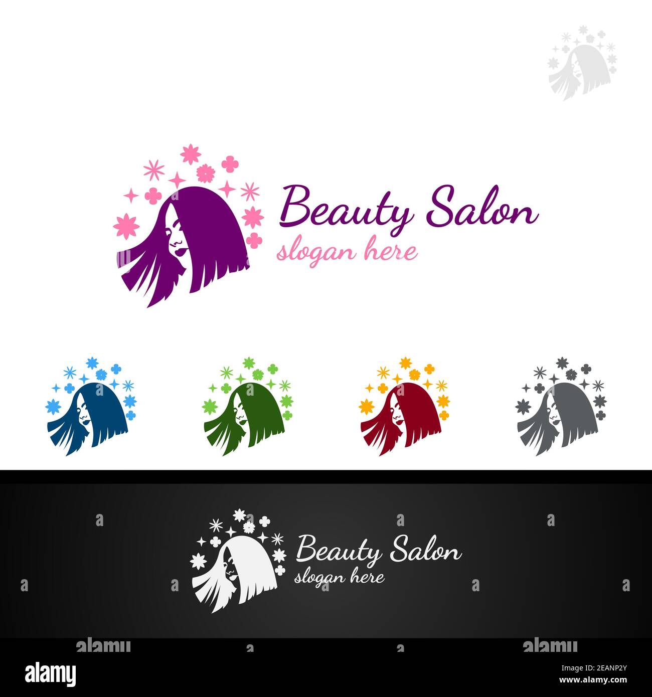 Salon Fashion Logo for Beauty Hairstylist, Cosmetics, or Boutique Stock ...
