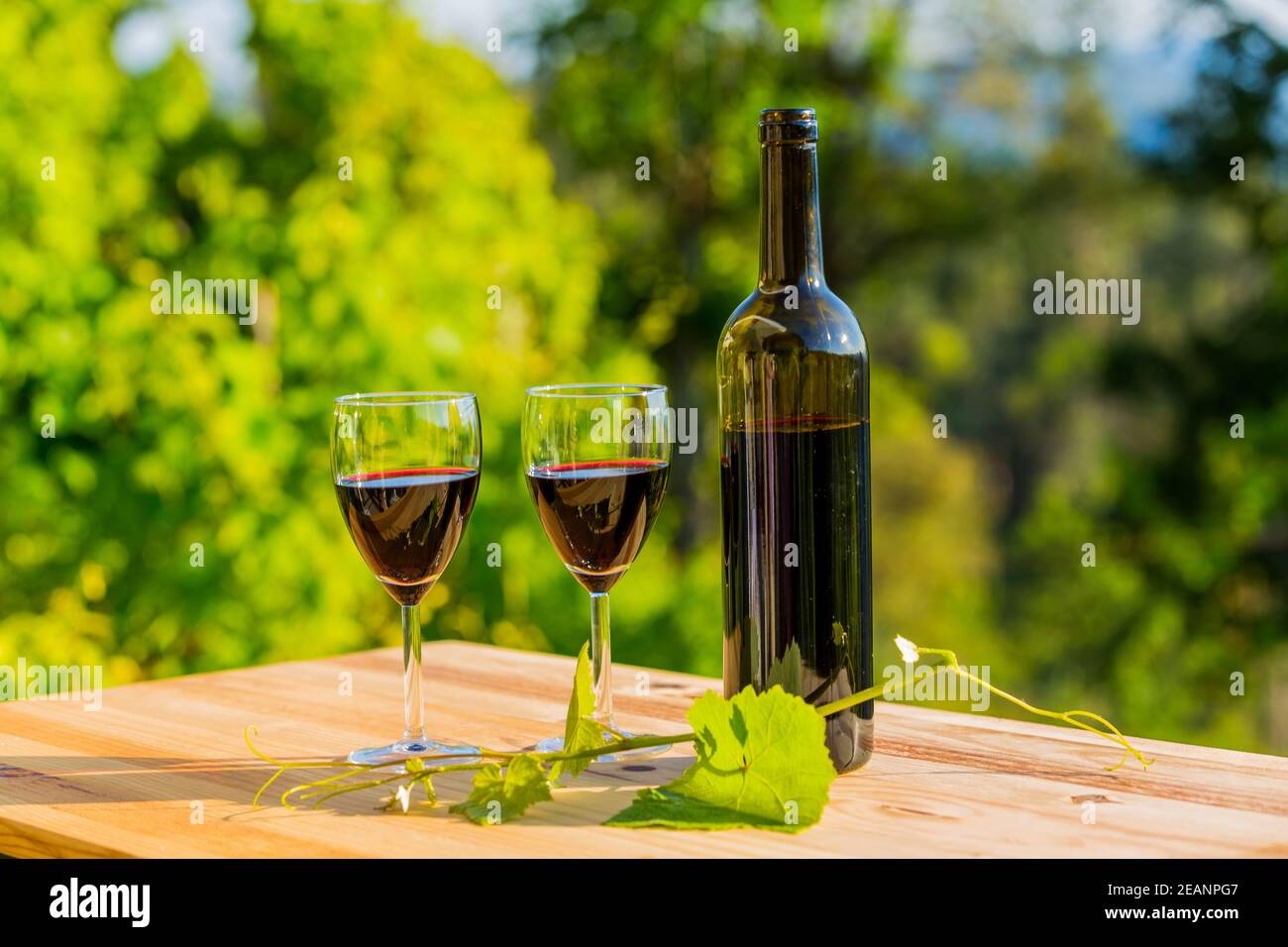 wine bottle outside Stock Photo - Alamy