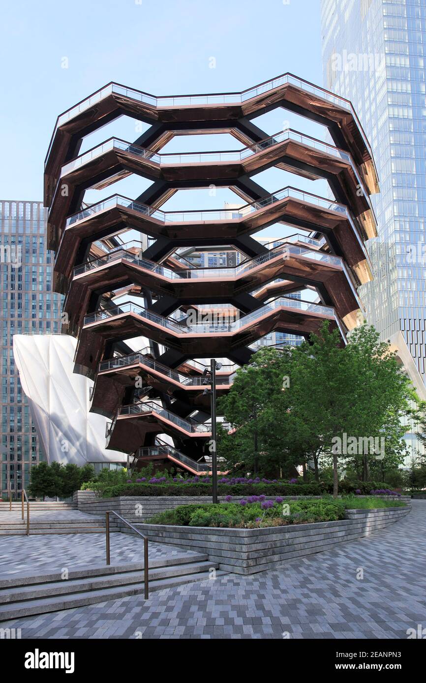 The Vessel, Staircase, Hudson Yards, Public Square and Gardens ...