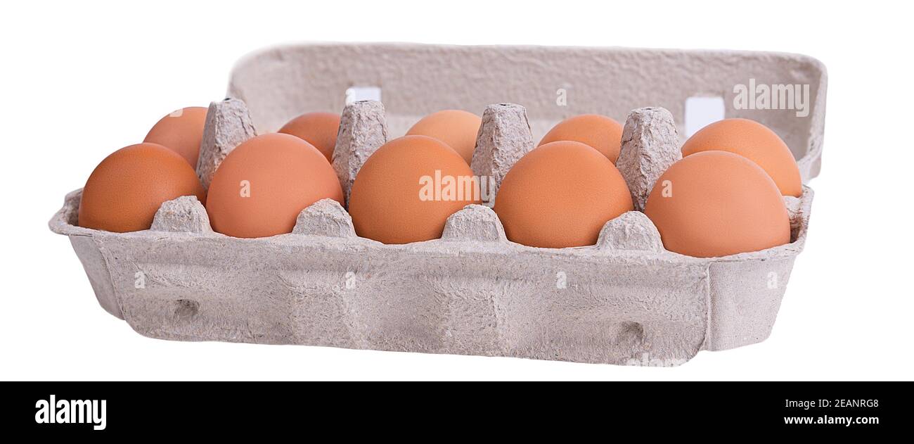 Group fresh eggs brown Cut Out Stock Images & Pictures - Alamy
