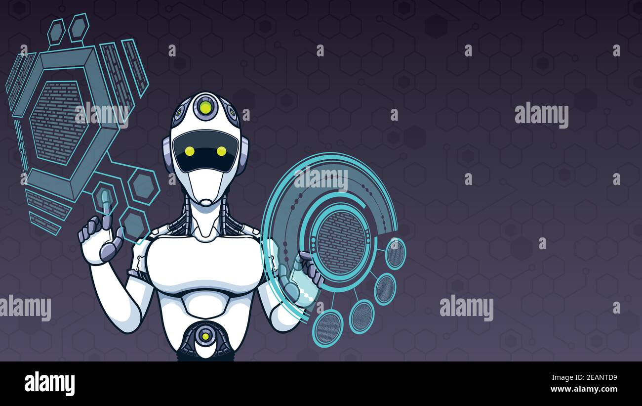 Artificial Intelligence Background Stock Vector Image & Art - Alamy