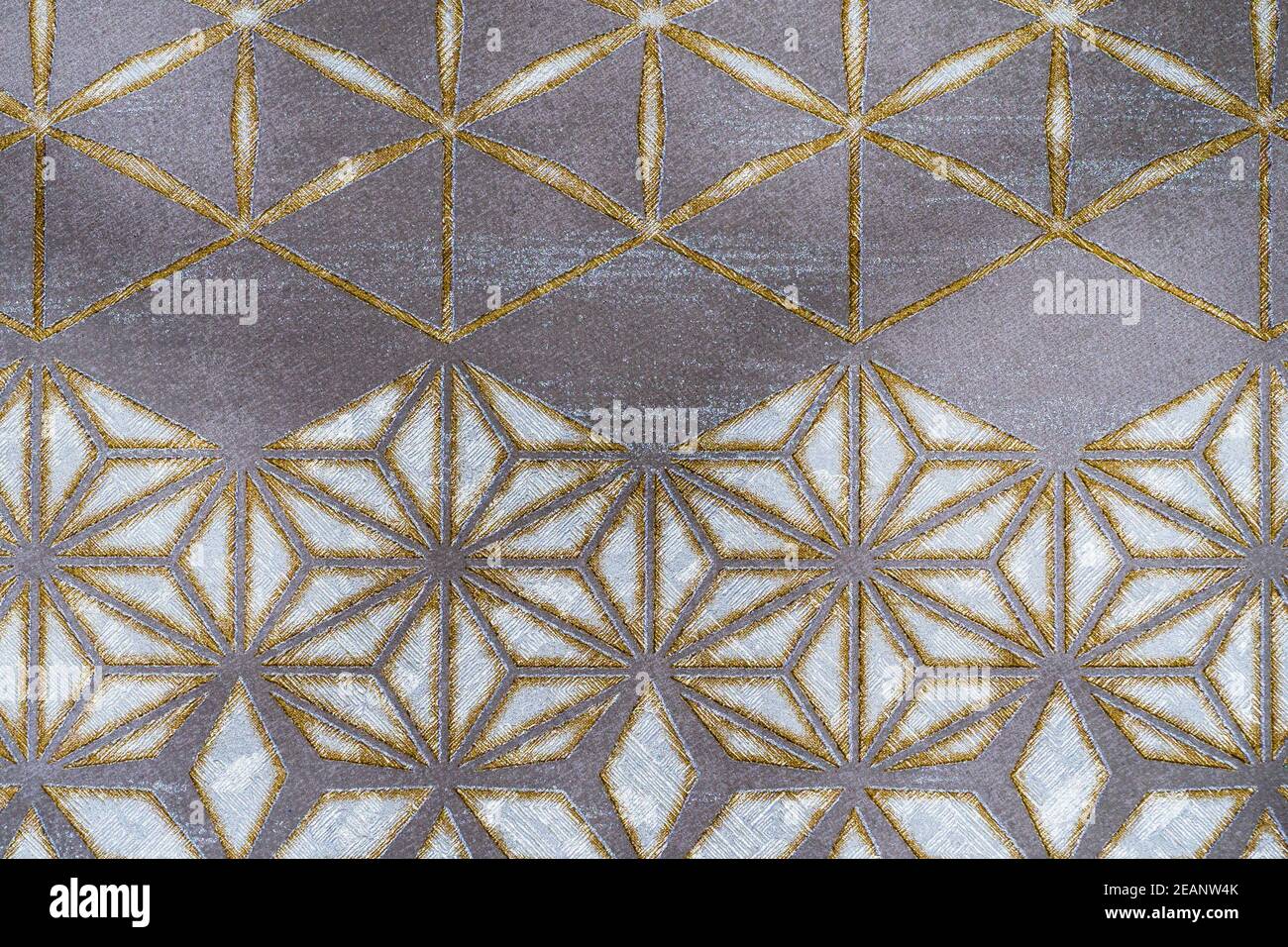 Fragment of Fabric Wallpaper Texture with Delicate Pattern Stock Photo ...