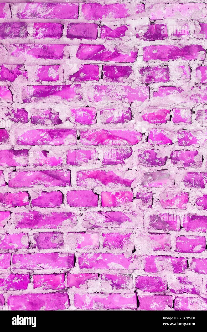 Pink pastel brick wall texture hi-res stock photography and images - Alamy
