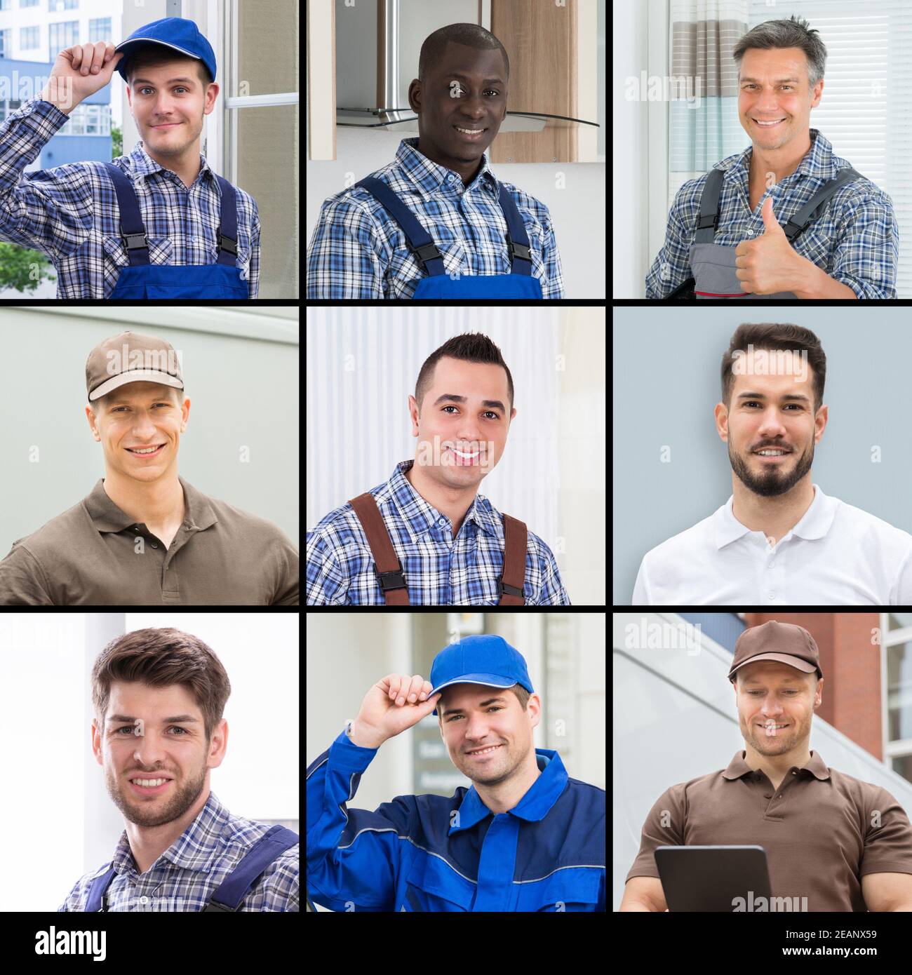 Different faces collage hi-res stock photography and images - Alamy