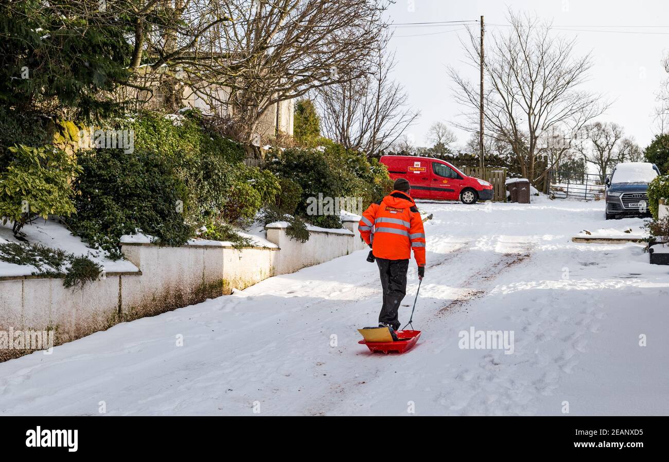 Rural scotland postman hi-res stock photography and images - Alamy