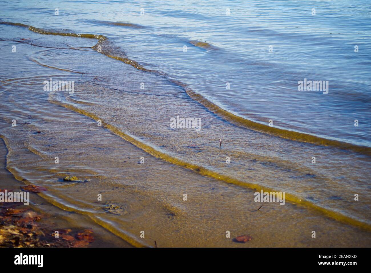 Beautiful gentle waves on shore hi-res stock photography and images - Alamy