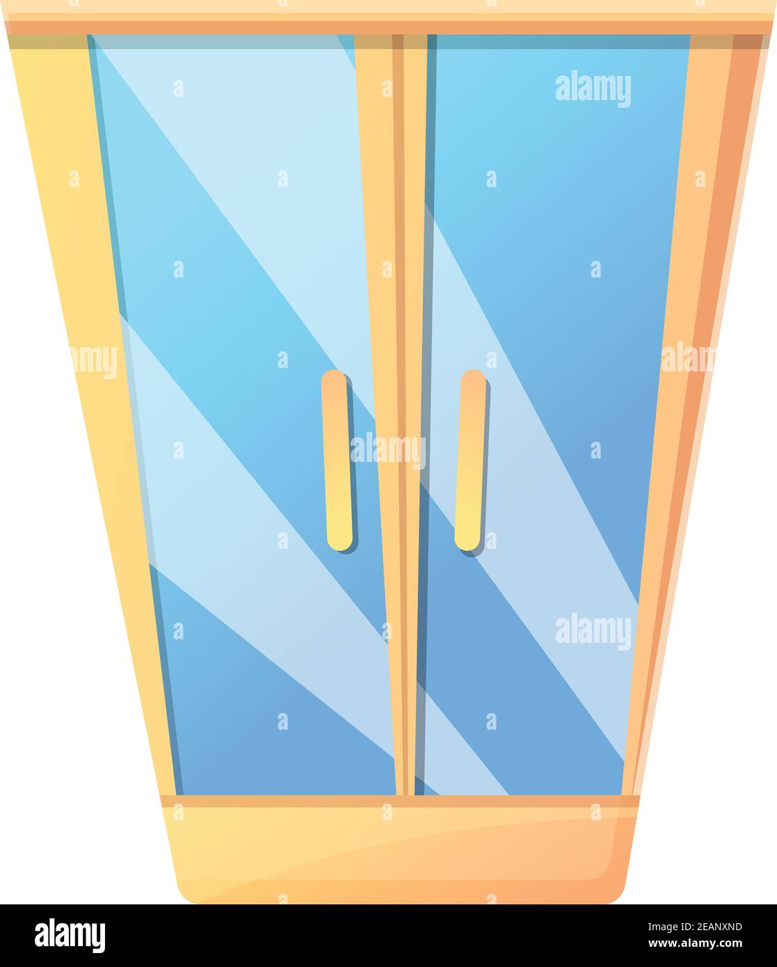 Faucet shower stall icon. Cartoon of faucet shower stall vector icon ...