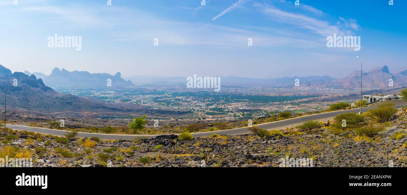 Aerial view of the Al Hamra town in Oman Stock Photo - Alamy