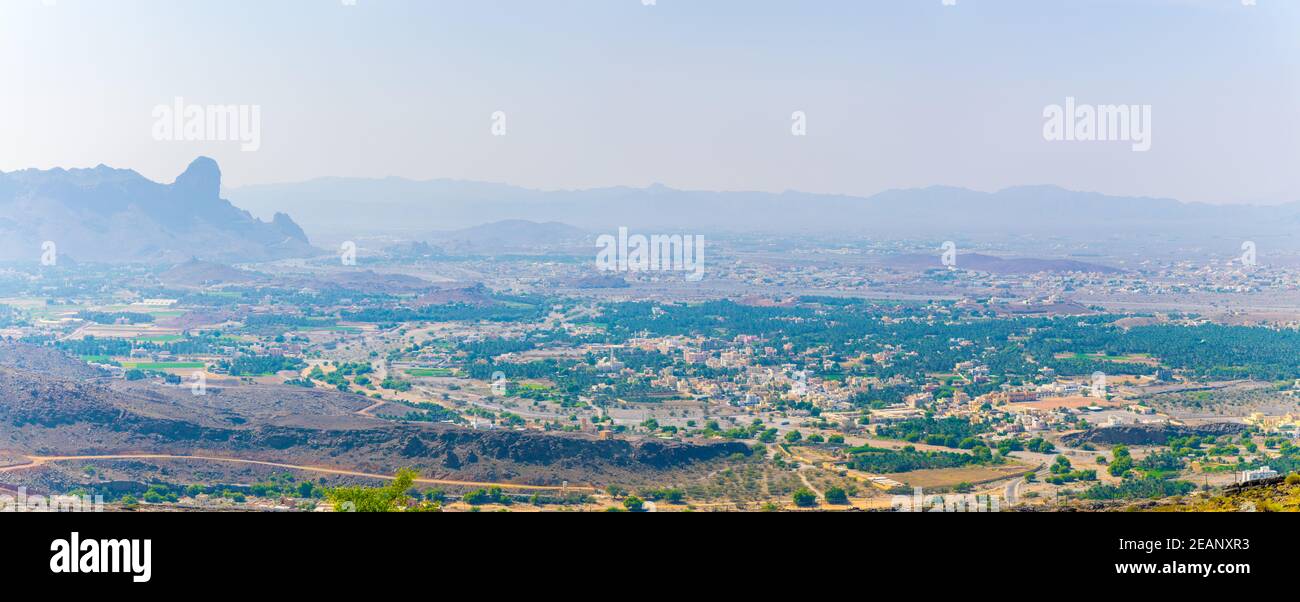 Aerial view of the Al Hamra town in Oman Stock Photo - Alamy