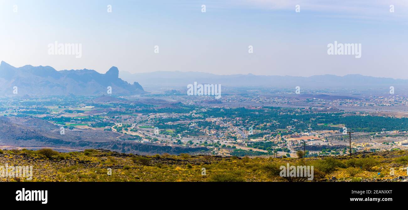 Aerial view of the Al Hamra town in Oman Stock Photo - Alamy