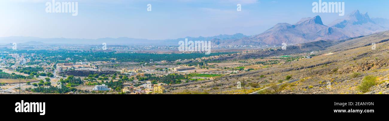 Aerial view of the Al Hamra town in Oman Stock Photo - Alamy