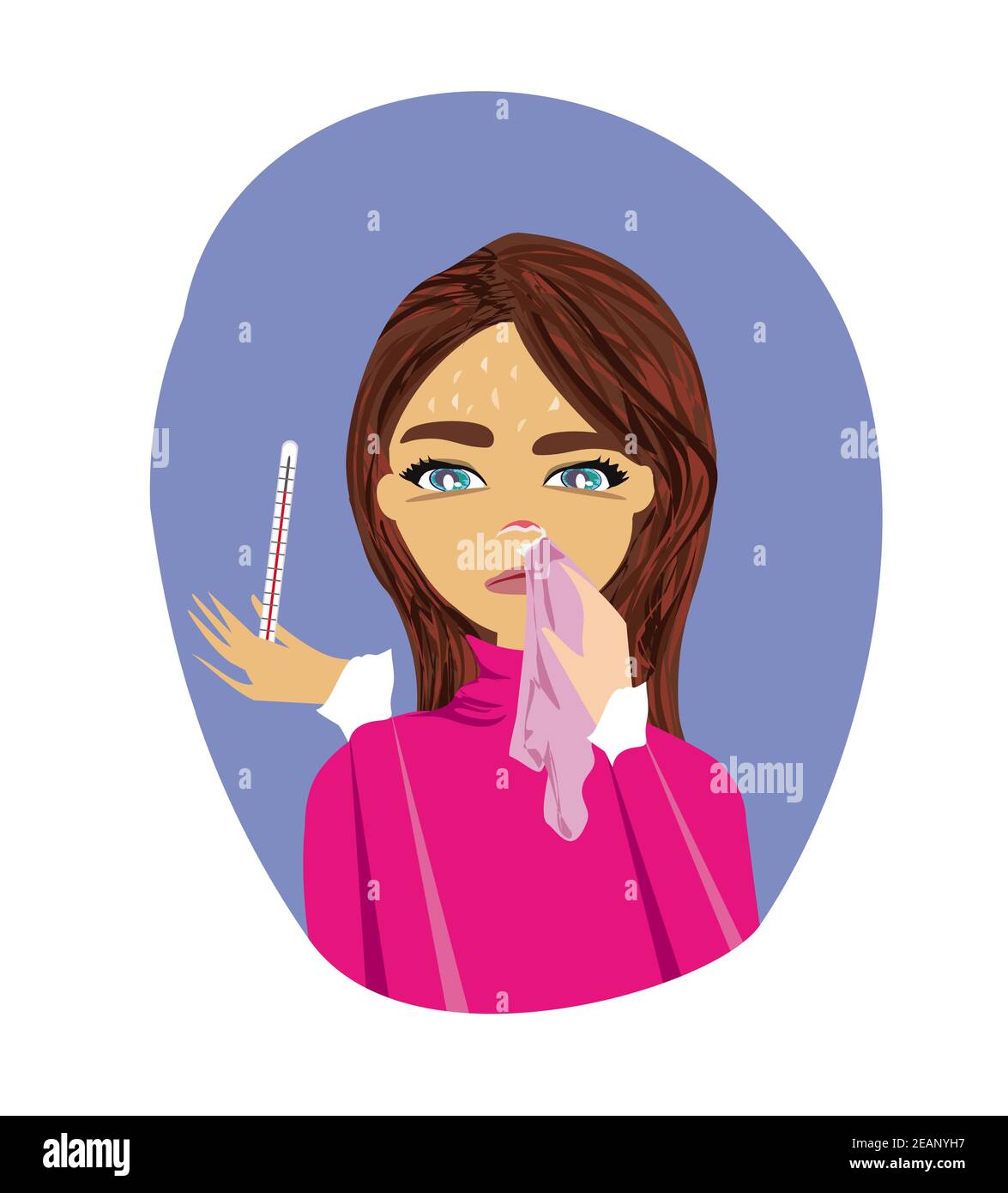 Temperature thermometer cartoon Cut Out Stock Images & Pictures - Alamy