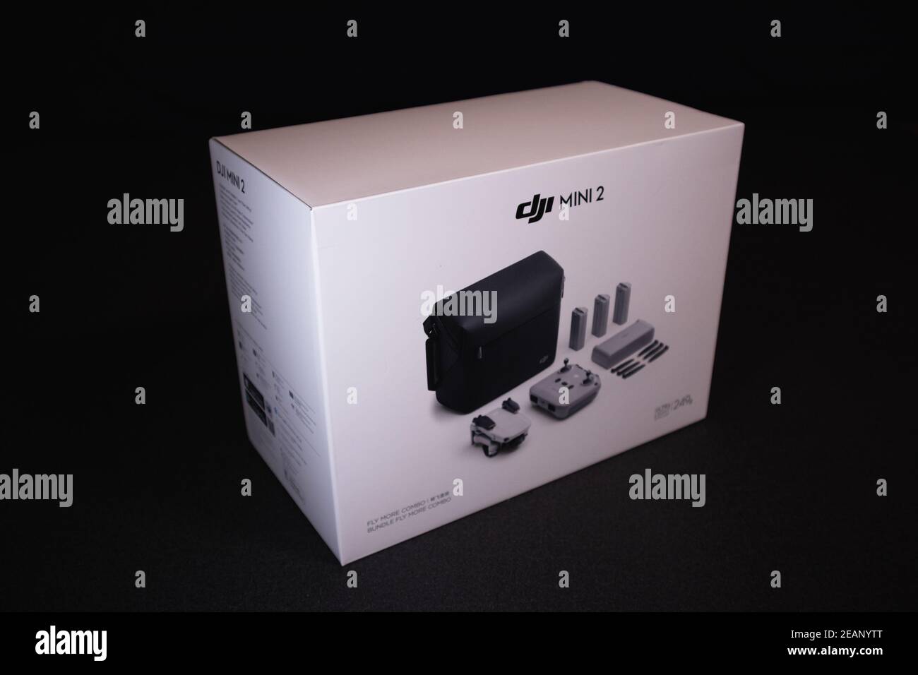 Kiev, Ukraine - February 02, 2021: Dji Mavic Mini 2 drone Bundle Fly ...