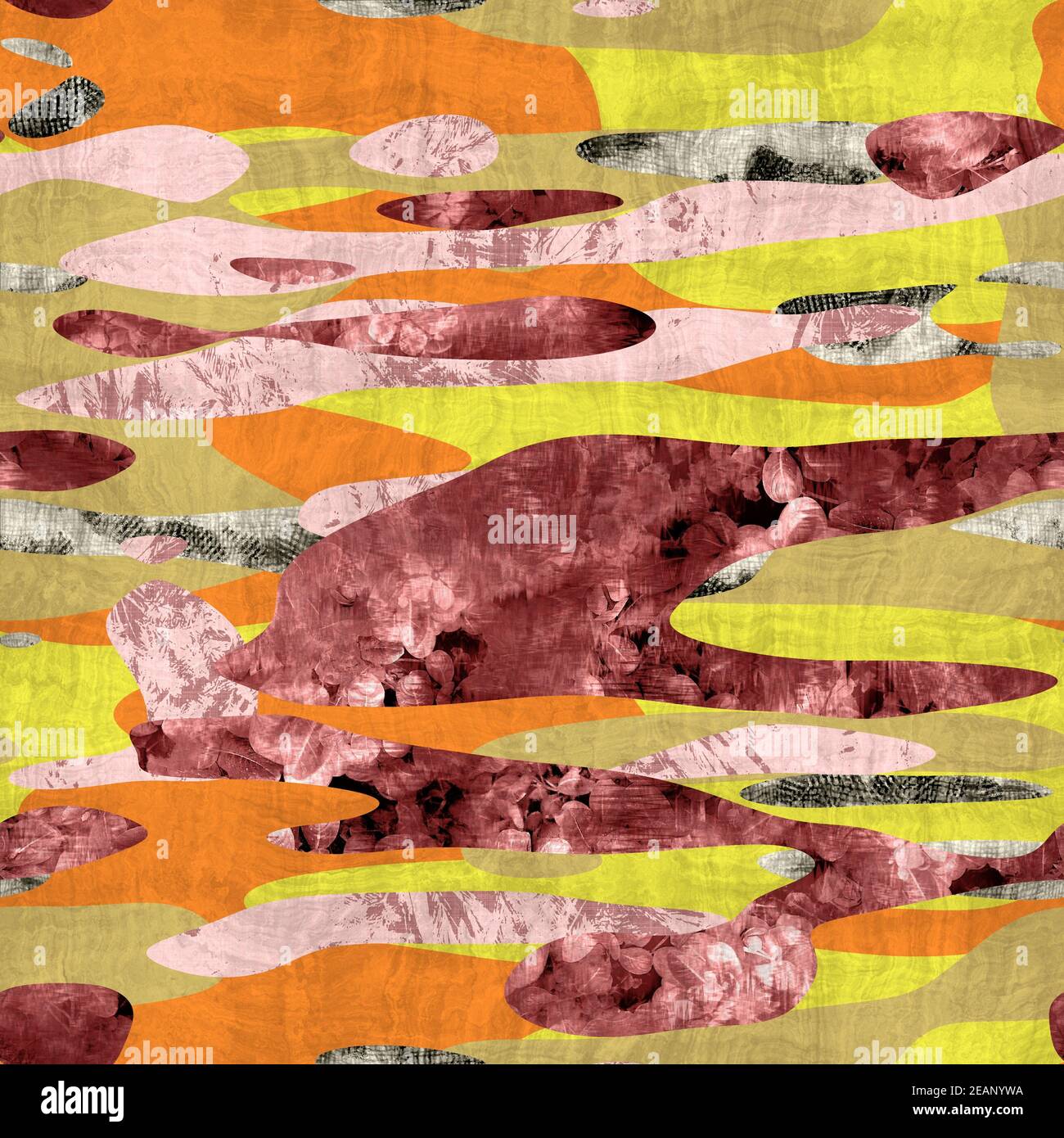 Seamless collage in camo shapes vivid montage Stock Photo - Alamy