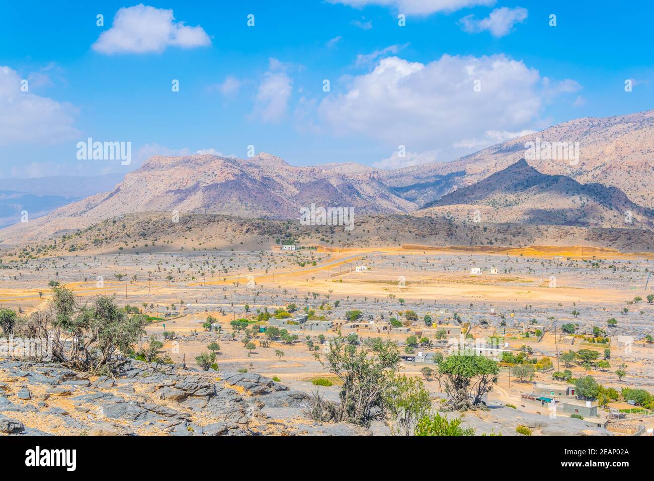 View over Jebel Shams mountain in Oman Stock Photo - Alamy