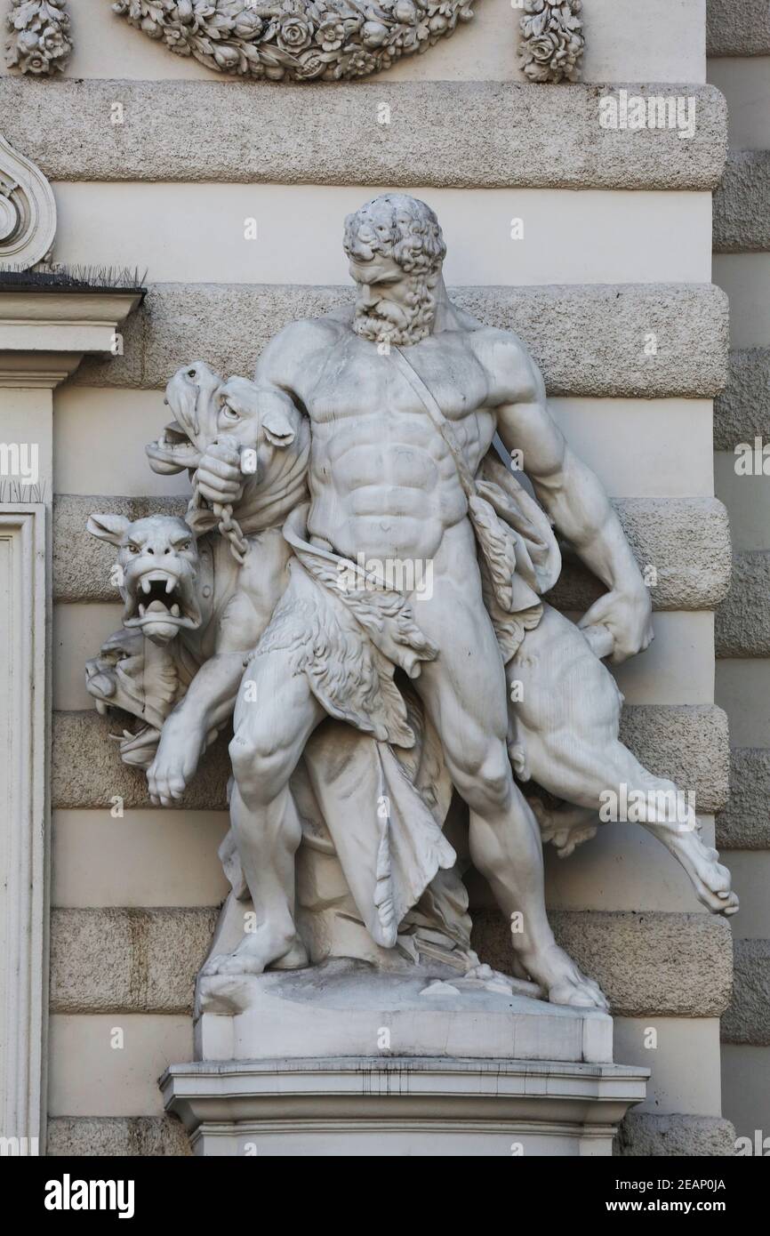 Cerberus and hercules statue hi-res stock photography and images - Alamy