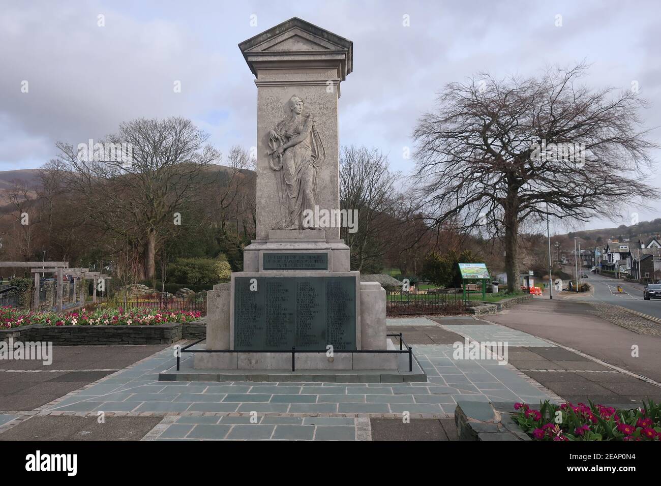Keswick. Winter time. The lake district national park. Cumbria. England ...