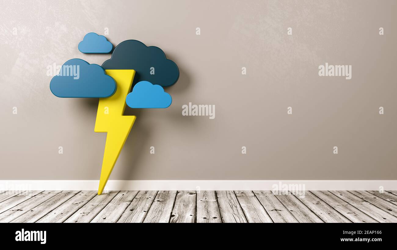 Thunderstorm Shapes on Wooden Floor Against Wall Stock Photo - Alamy
