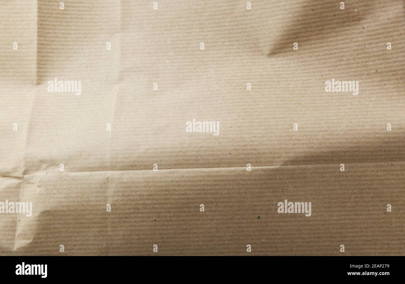 Crinkled brown paper Stock Photo - Alamy