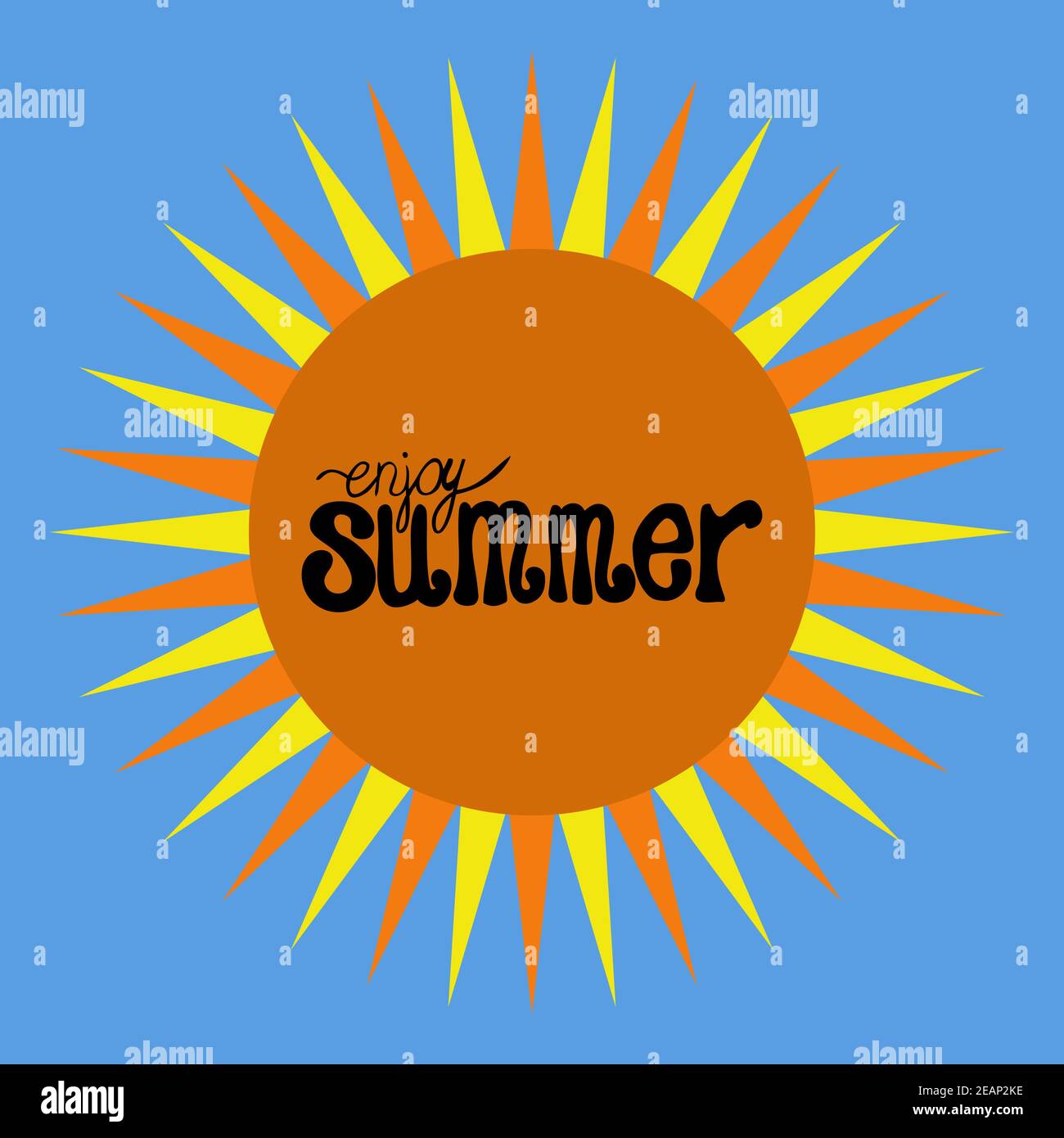 hand written summer lettering Stock Photo - Alamy
