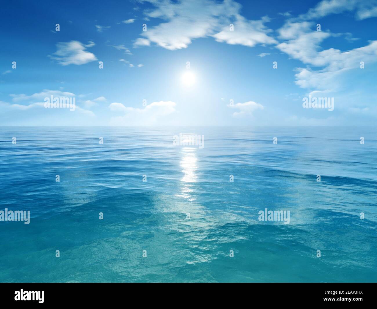 blue sky ocean Stock Photo - Alamy