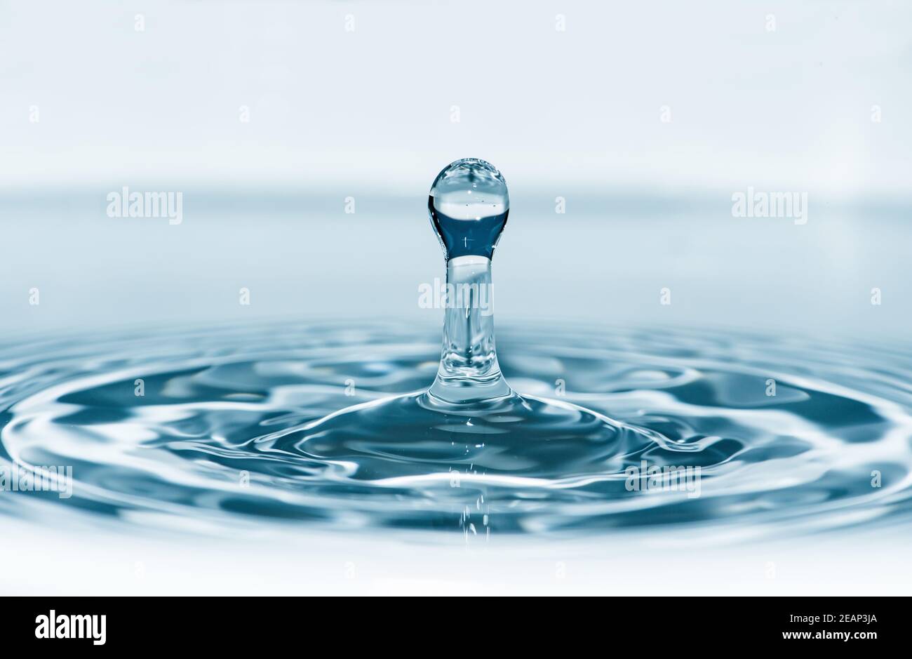 Water surface falling drops hi-res stock photography and images - Alamy