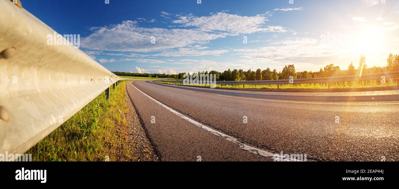 Evening Sky Open Road High Resolution Stock Photography and Images - Alamy