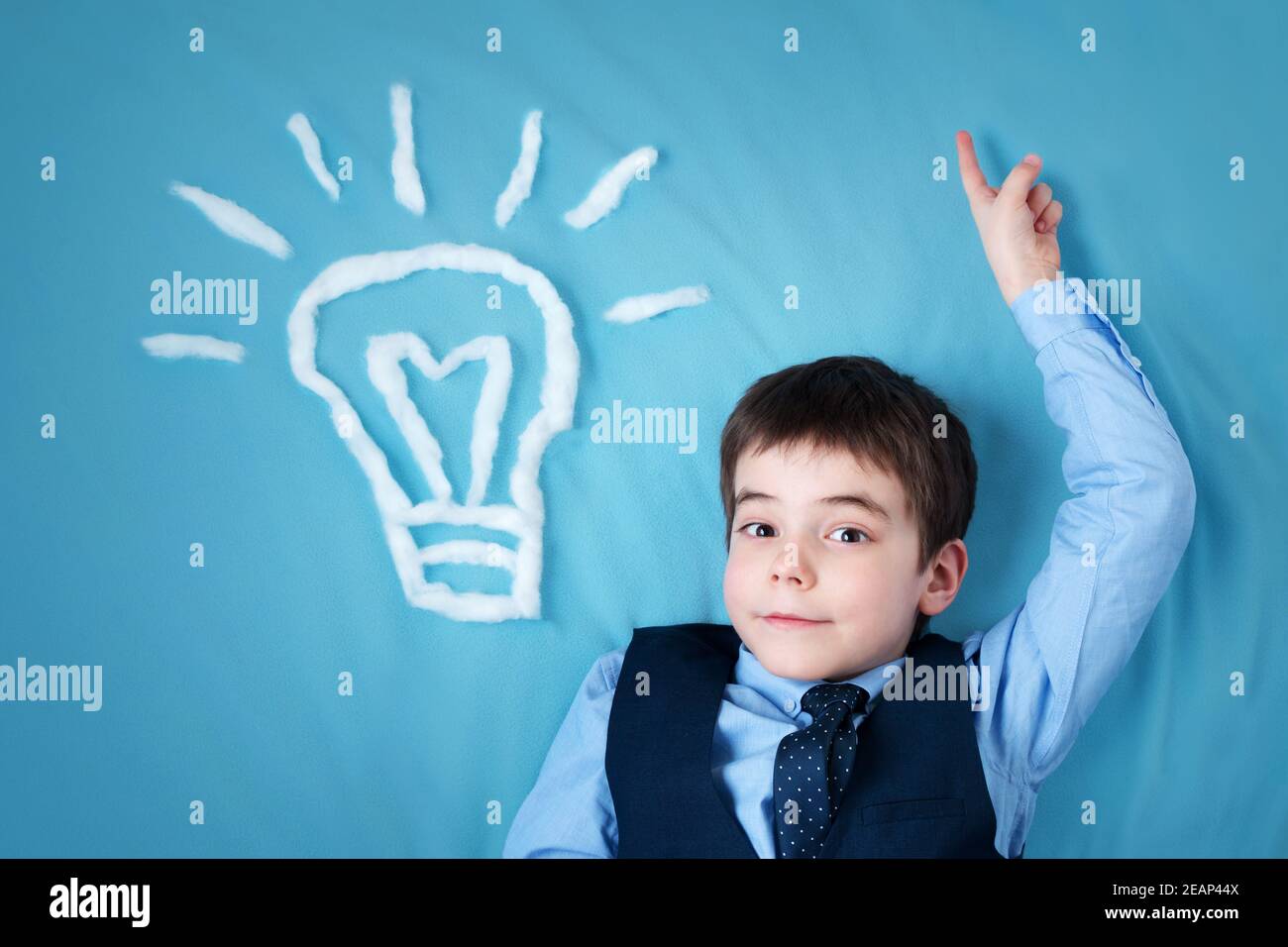 Happy boy idea hi-res stock photography and images - Alamy