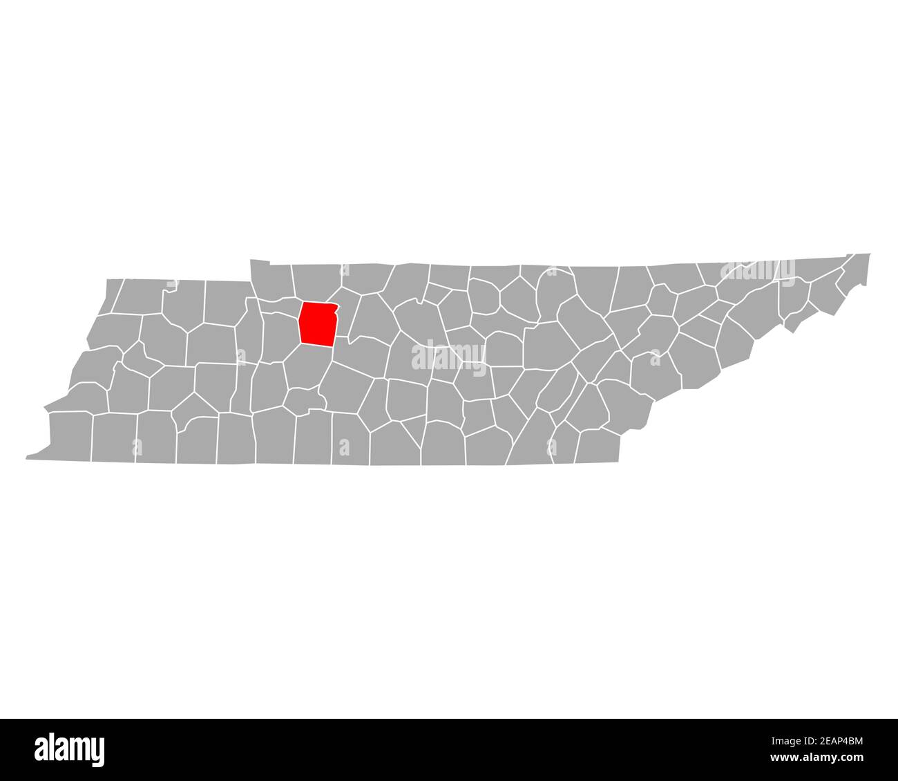 Map of Dickson in Tennessee Stock Photo - Alamy
