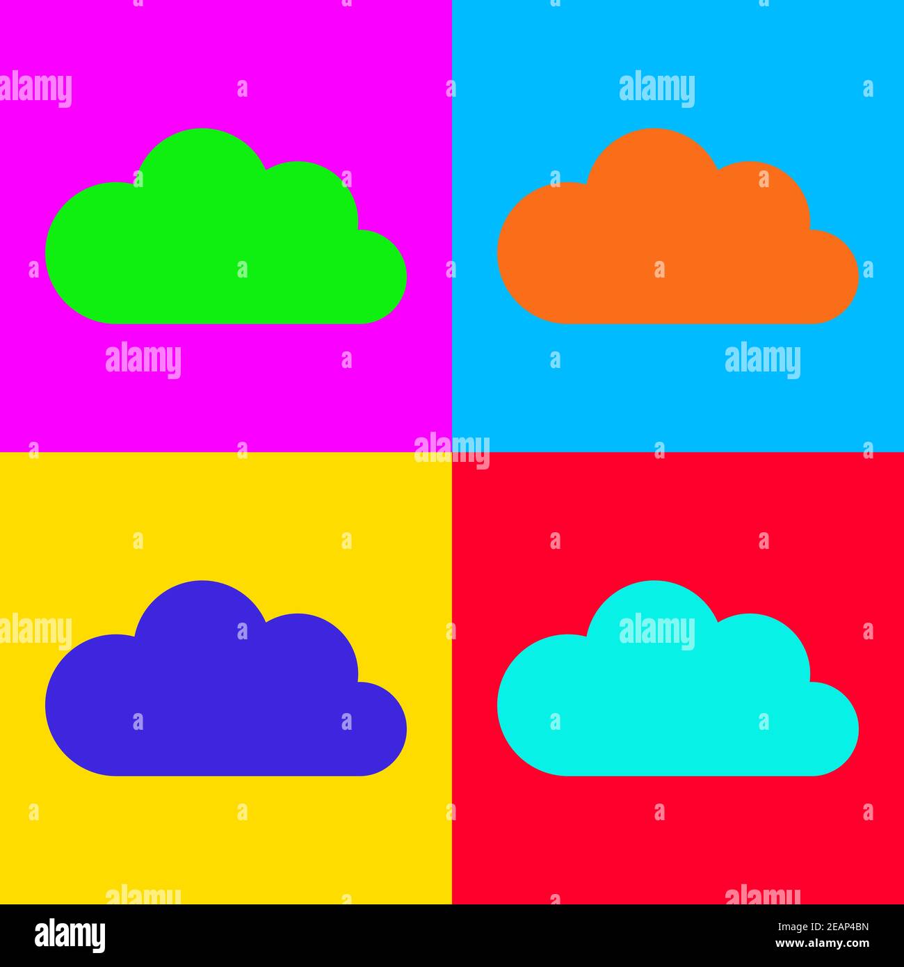 Cloud and pop-art Stock Photo - Alamy