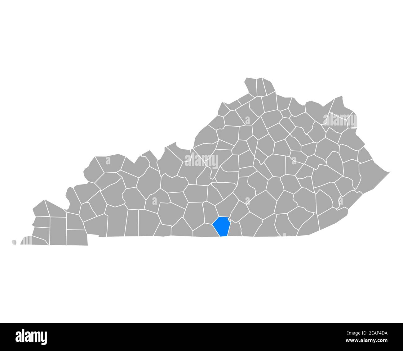 Map of Cumberland in Kentucky Stock Photo - Alamy