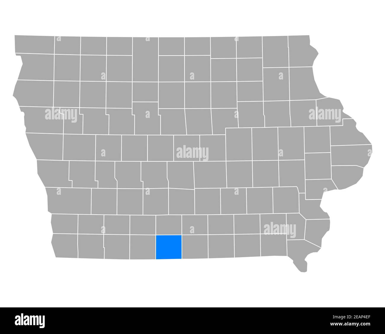 Map of Decatur in Iowa Stock Photo - Alamy