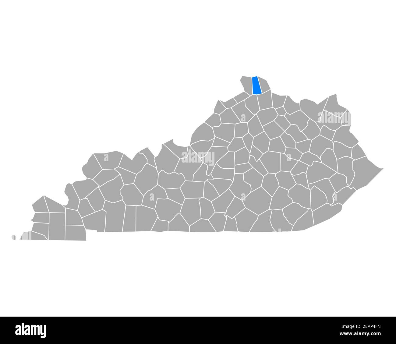 Map of Kenton in Kentucky Stock Photo - Alamy