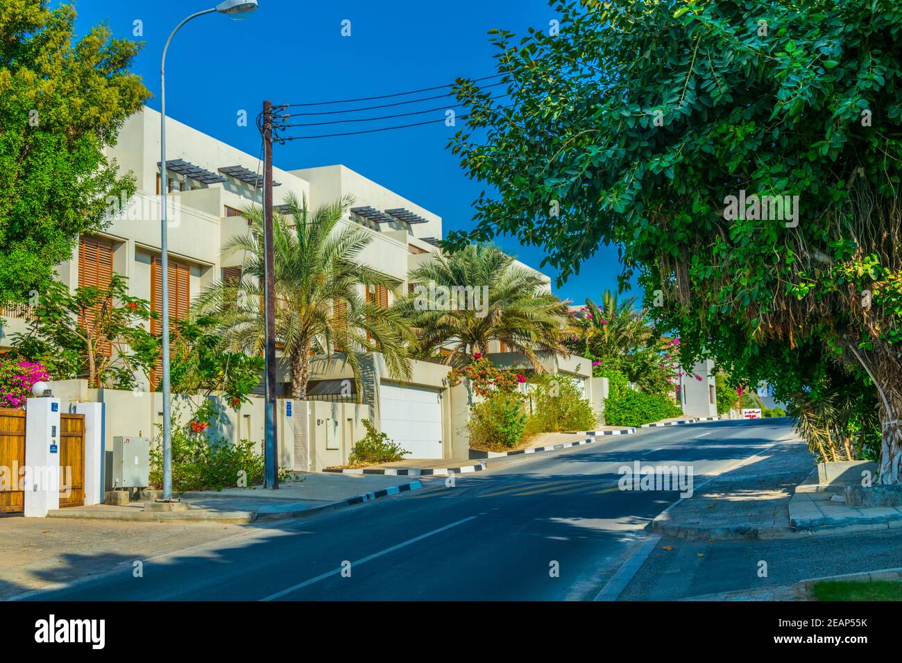 Qurm residential area in Muscat, Oman Stock Photo - Alamy