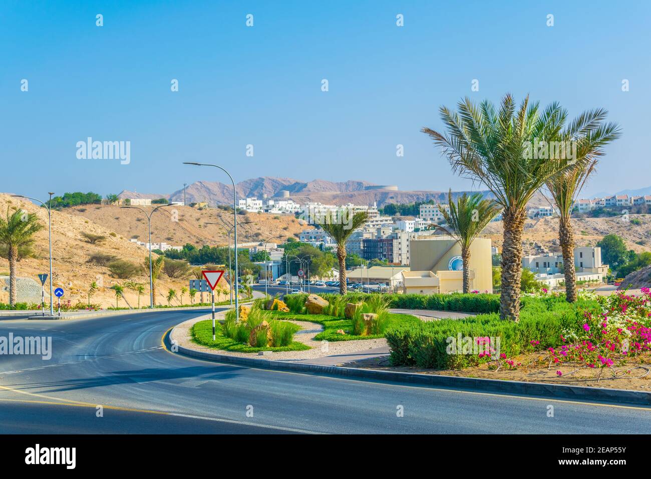 Qurm residential area in Muscat, Oman Stock Photo - Alamy