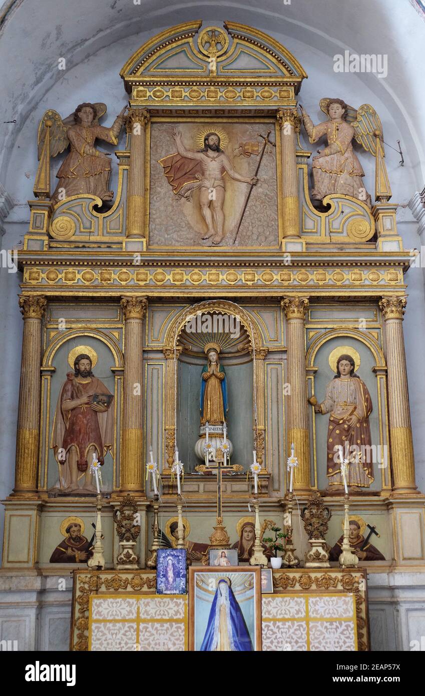 Altar in the Se Cathedral dedicated to Catherine of Alexandria, Old Goa ...