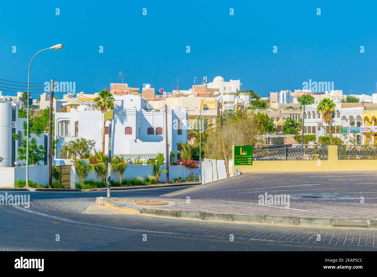 Qurm residential area in Muscat, Oman Stock Photo - Alamy