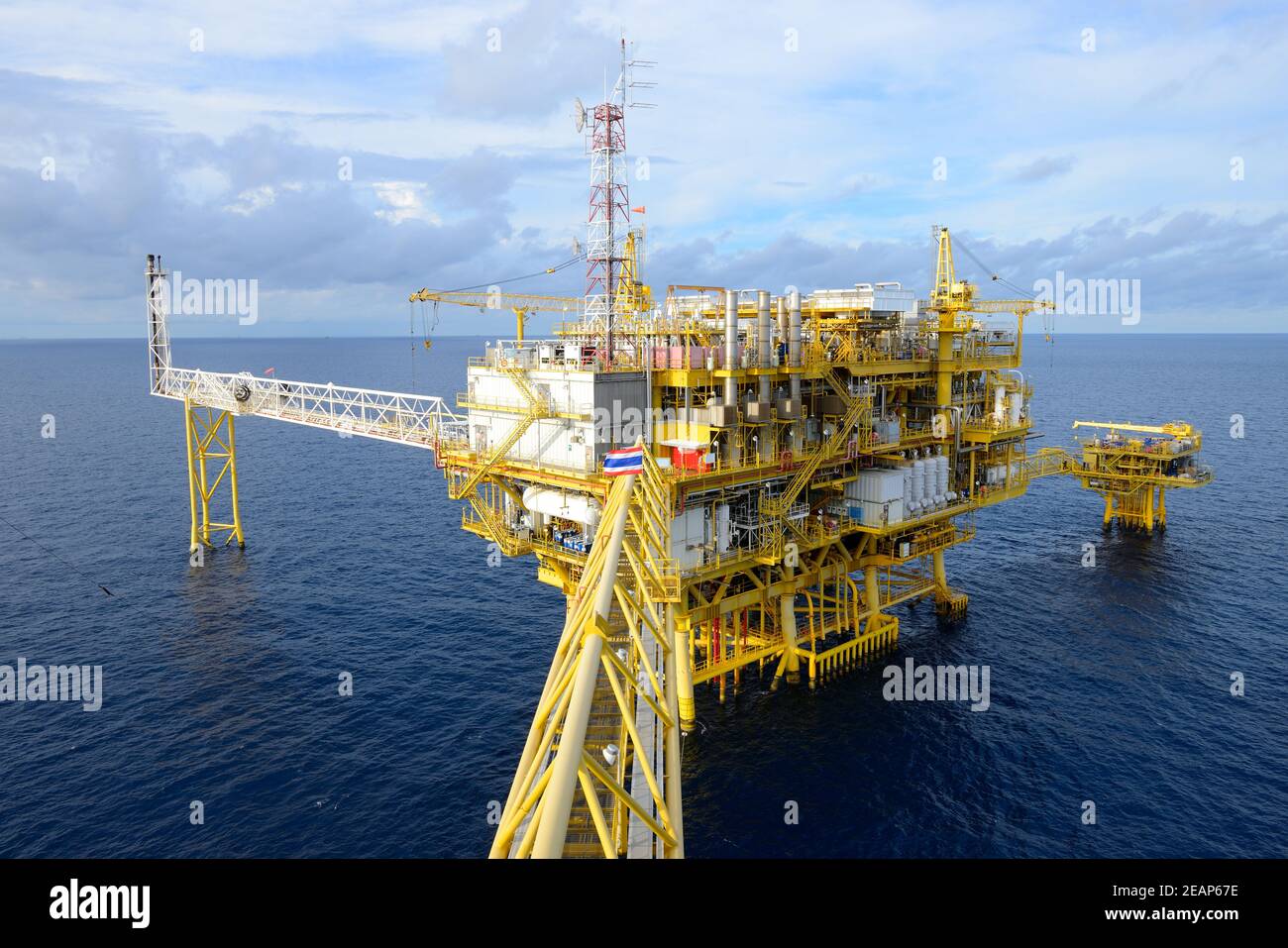The oil rig Stock Photo - Alamy